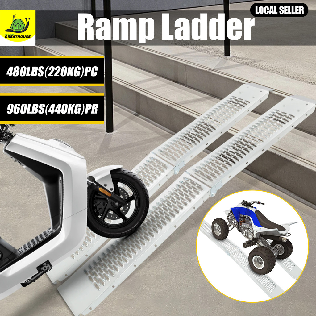 🇲🇾🚚Aluminum Ramp Ladder Bike Motorcycle Tangga Motor Folding Ladder ...