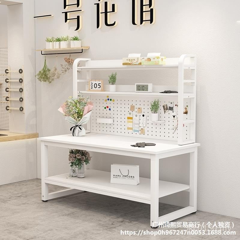 Clothing Factory Packing Table with Shelf Warehouse Express Cutting Table Packing Table Flower ...