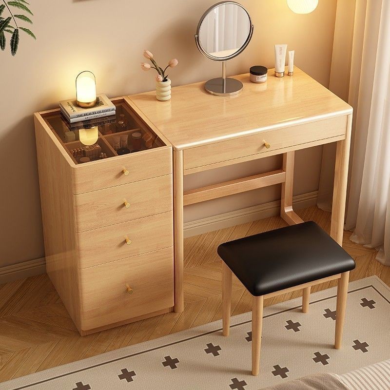 {MY Sales} Nordic Solid Wood Dressing Table Makeup Table Storage Chest ...