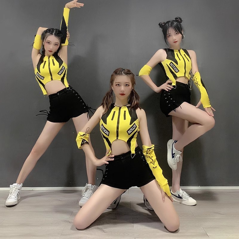 Jazz Dance Top Dance Costume Female Set Song Costume Dancing Clothes ...