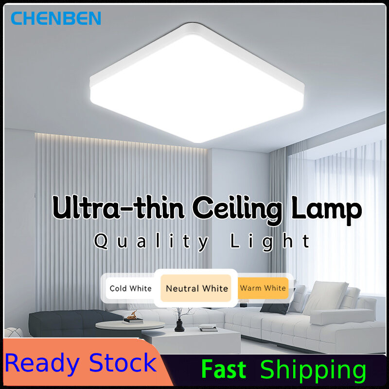 Chen Benle Square Ceiling Light 0V-40V Modern 0W0W0W Ceiling Light ...