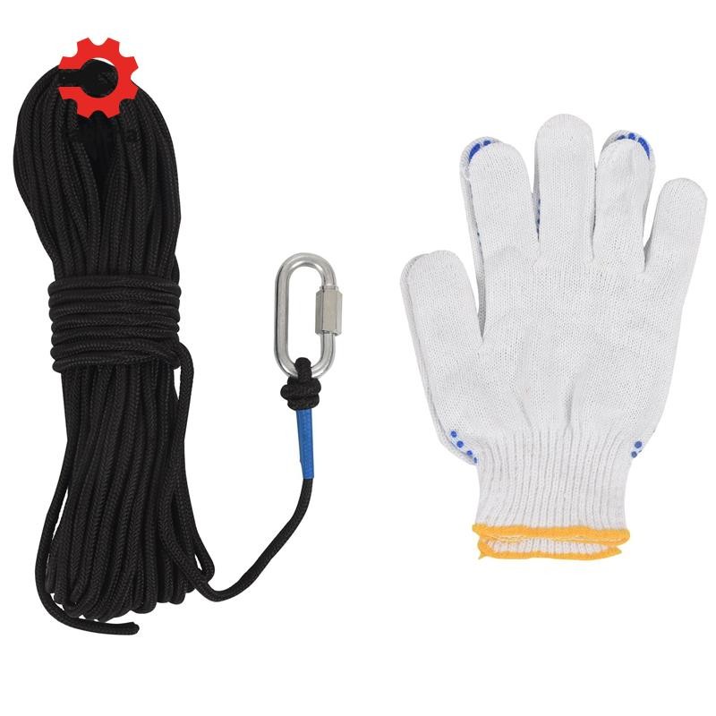 Fishing Magnet Rope 20 Meters, Heavy Rope with Safe Lock,All Purpose ...