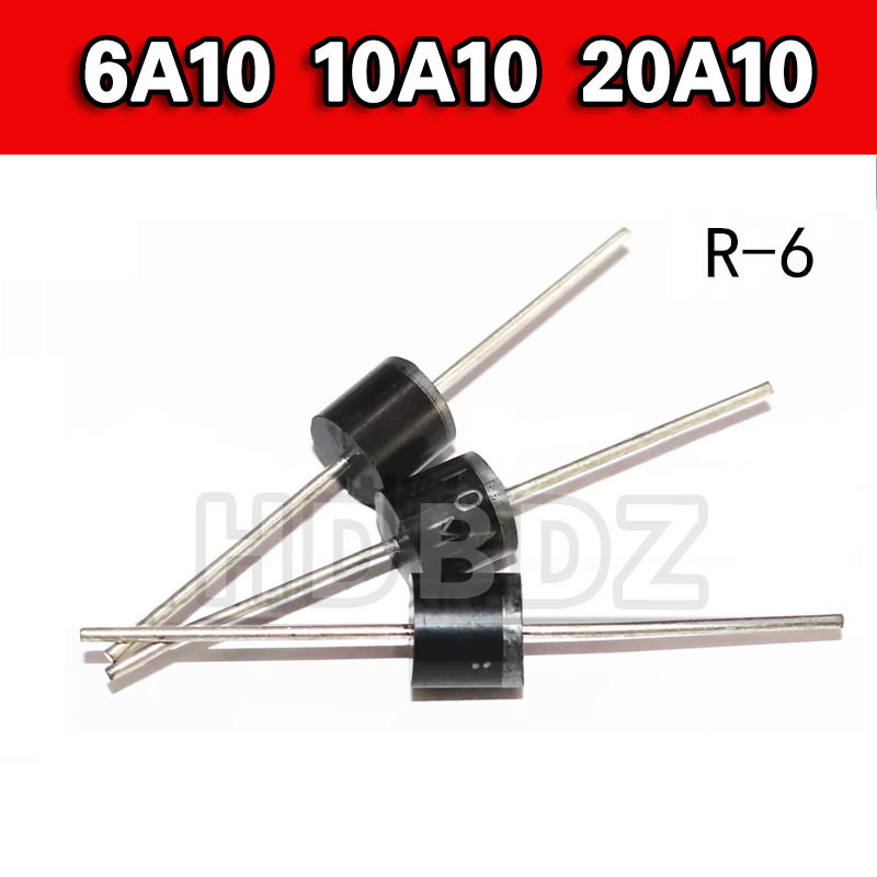 10pcs 6A10 10A10 20A10 6A10A 20A 1200V R-6 In-Line Rectifier Diode High Power | Shopee Malaysia