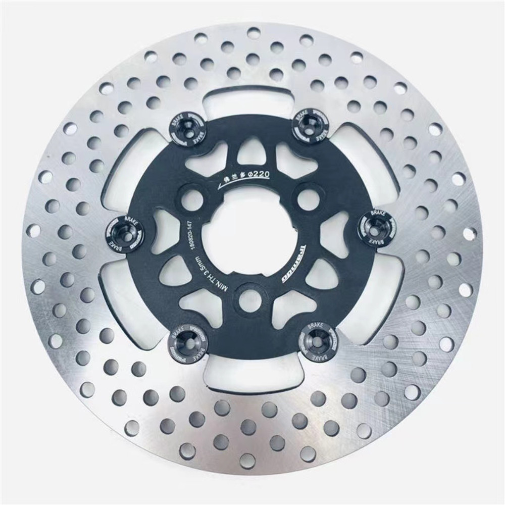 Universal CNC Aluminum alloy Floating disk motorcycle brake disc 220mm ...