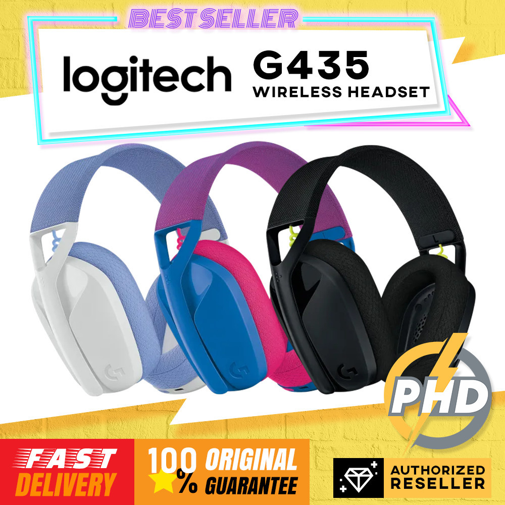 Logitech G435 Bluetooth Wireless Gaming Headset | Lightweight Built-In ...