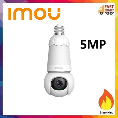 Imou PTZ Bulb Cam 5MP Light Bulb Camera 3MP 2K 360 Turning Color Night ...