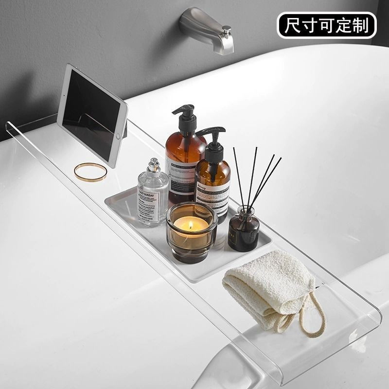 Customized Influencer Bathtub Acrylic Bath Rack Light Luxury Simple ...