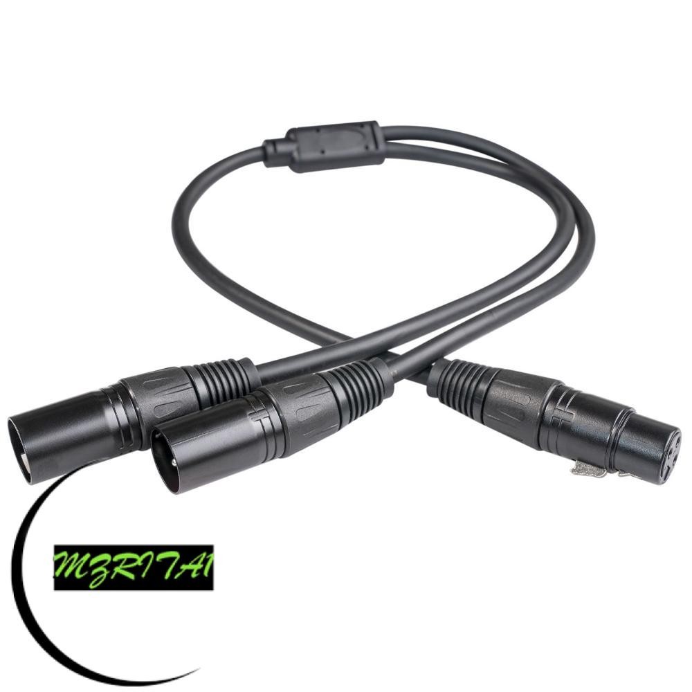 MARITA1 XLR 3 Pin Cable, Female to Male Foil Braided Shielded Y ...