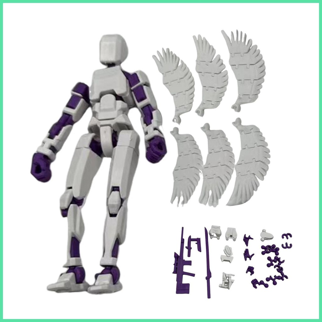 3D Printed Movable Figure Action Figure Removable Doll Multi-Jointed ...