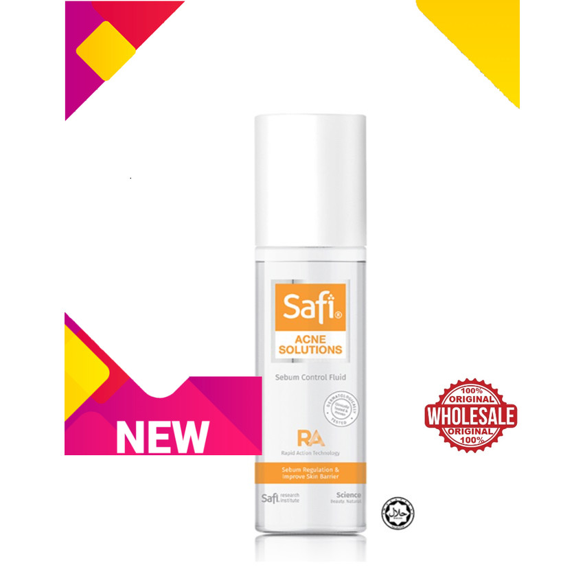 Acne Solution Sebum Control Fluid SAFI 100ml Cecair Kawalan Sebum ...