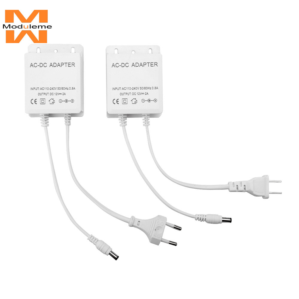 AC100-240V to DC12V2A Outdoor Power LED Strip Light Surveillance Camera ...
