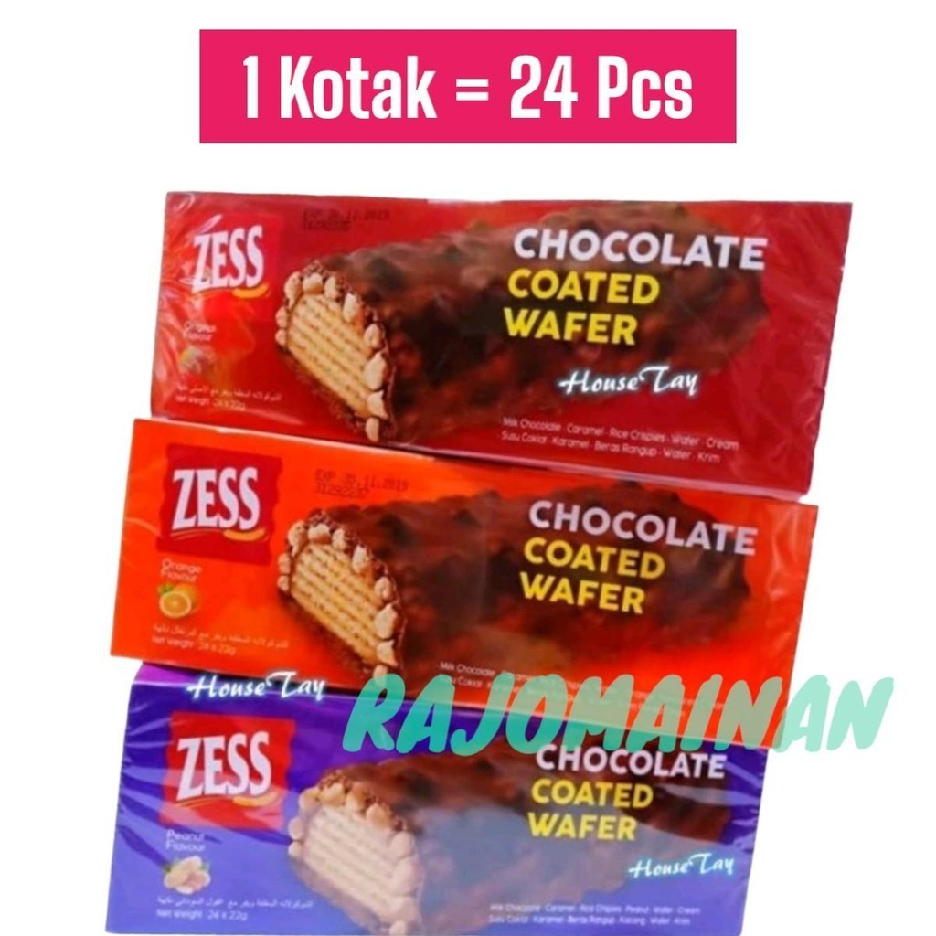 ZESS Chocolate Coated Wafer Biscuit 24 Pcs | Shopee Malaysia