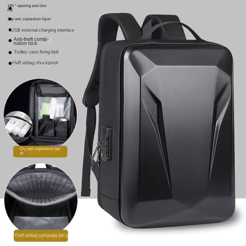Airbag shockproof laptop backpack waterproof travel backpack luggage ...