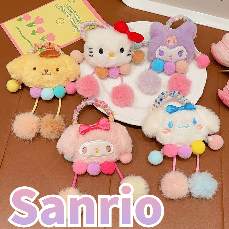 Sanrio Hair Rope Kuromi Cute My Melody Cartoon Hello Kitty Pochacco ...