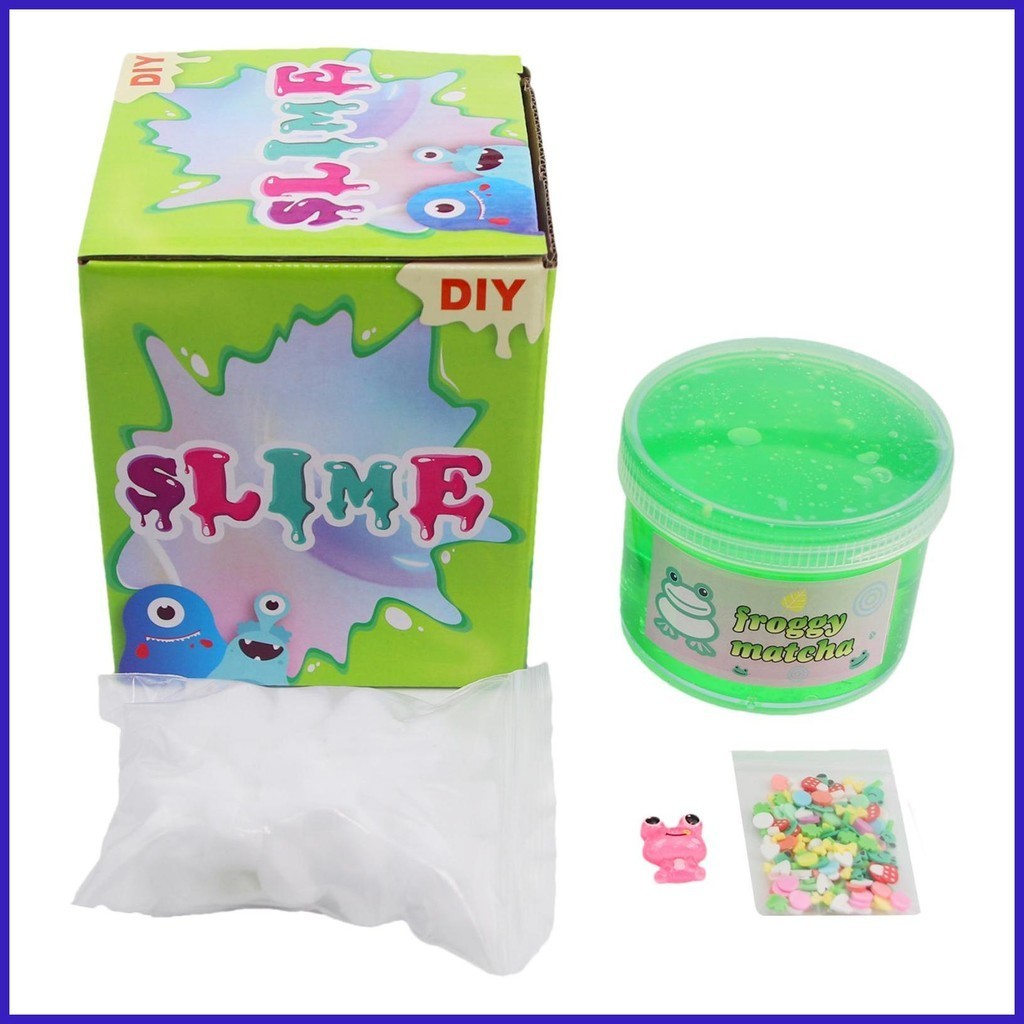 Crystal Mud for Kids Green Frog Stretchy Fidget Toys Kit Party Favors ...