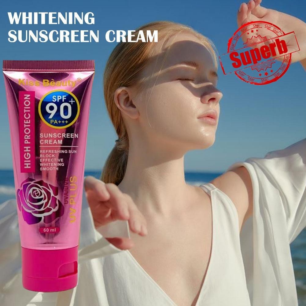 Sunscreen Cream SPF 90+ High Protection UV Plus 60ml Skincare Block ...