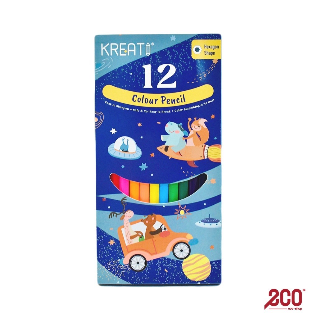 Kreati Colour Pencil (Long) 12pcs/pack - AE-L009-T05-05 - AE-L009-T05 ...