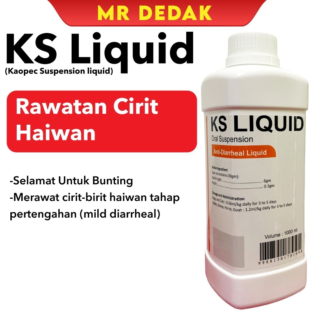 [1L] [Kaopec Suspension Liquid] Ubat Cirit-Birit Kucing,Anjing & Semua ...