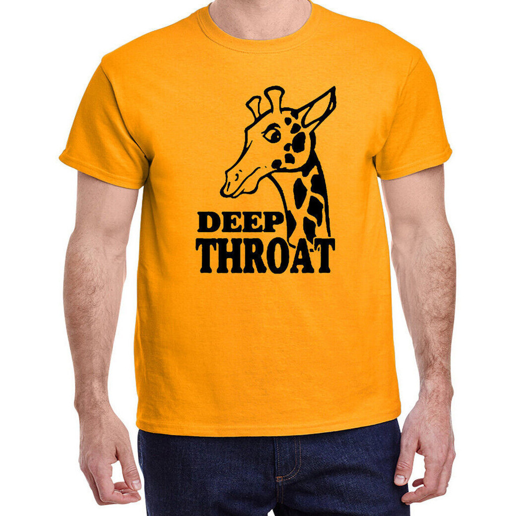 Giraffe Funny Rude T-Shirt Adult Humor Mens Graphic Tee Clothing ...