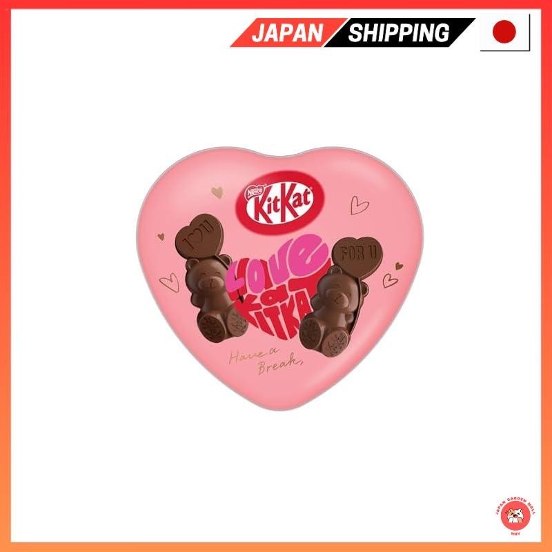 【Direct from Japan】Nestle Japan Kit Kat Heartful Bear Heart Can 7 ...