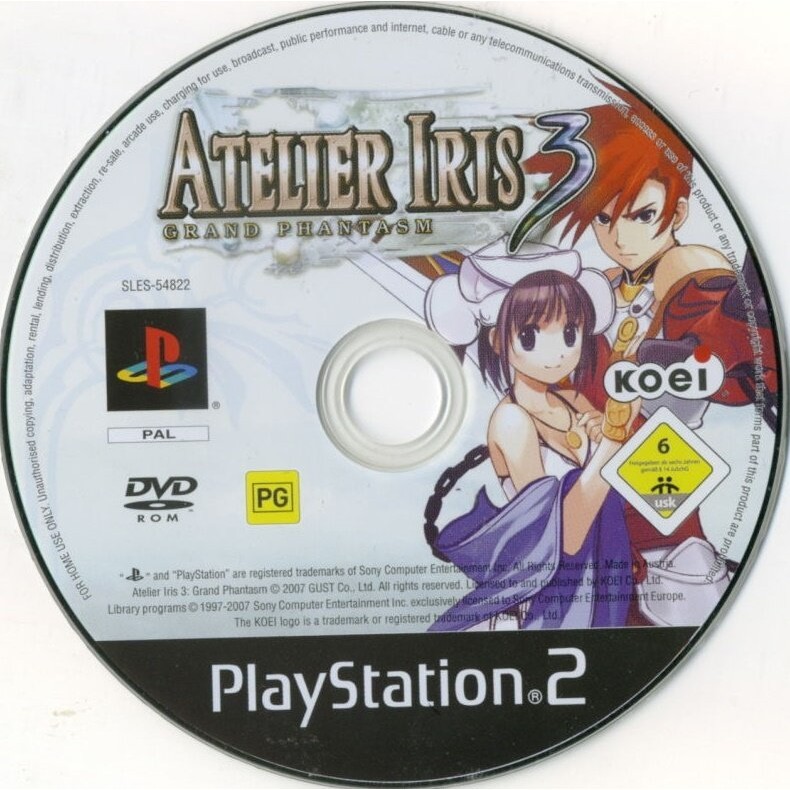 （PS2 Games CD DVD）PS2 Atelier Iris 3 Grand Phantasm , Dvd game ...