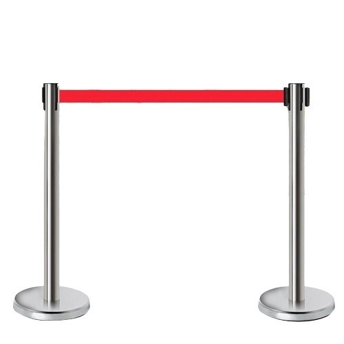 2 Meter Heavy Duty Crowd Control Stanchion Post Guardrail Railing ...