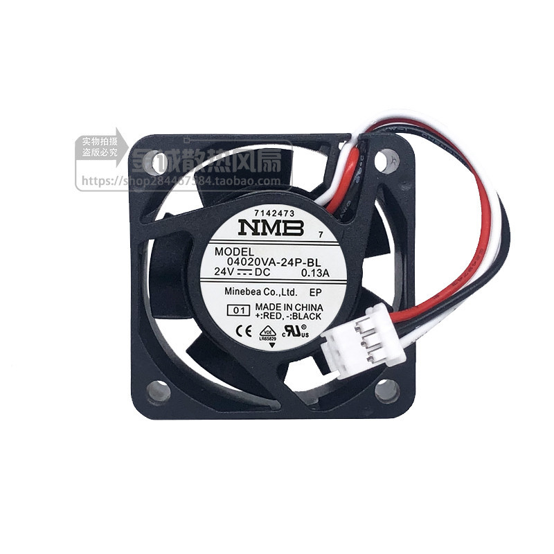Nmb Original 04020VA-24P-BL 24V 0.13 A 4020 Anchuan 7 Series Inverter Driver Fan 4CM | Shopee ...