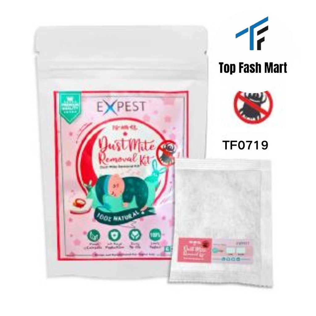 TF Dust Mite Removal Kit Natural Herbal x 6 Sachets (Dust Mite Killer ...
