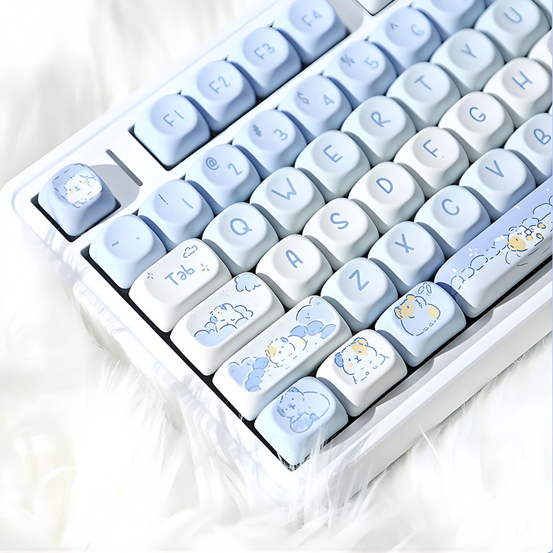 Hamster Milk Keycaps 132keys/set PBT MOA Profile Custom Keycaps for ...