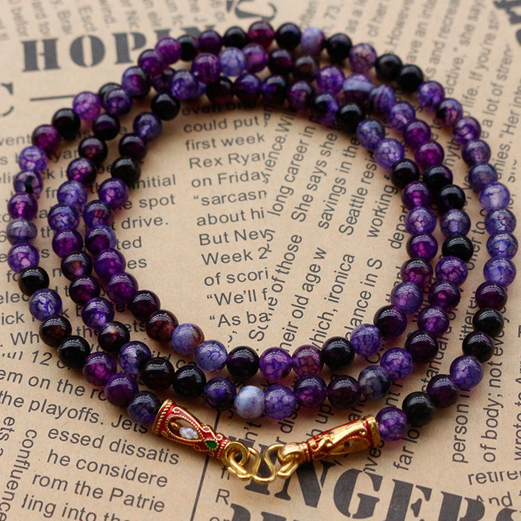 Thai Buddhist Chain Men's and Women's Accessories Turquoise silk wound ...