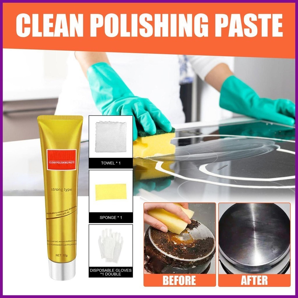 Chrome Polishing Paste Polishing Paste Rust Removal Metal Cleaner ...