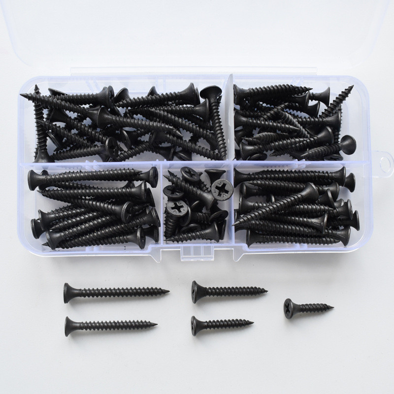 5 Size 100PCS Plasterboard Threaded Nails Drywall Nail Set Phillips ...
