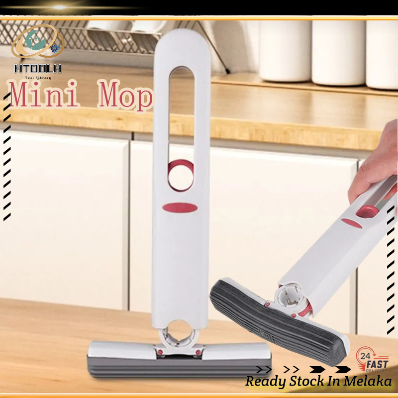 HTOOLH Portable Mini Mop Small Mop Lazy Mop Squeeze Mop Mini Mop lantai ...
