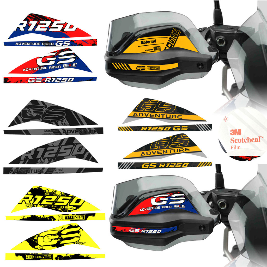 3M Motorcycle HandGuard Stickers Waterproof Hand Guard Decals For BMW ...