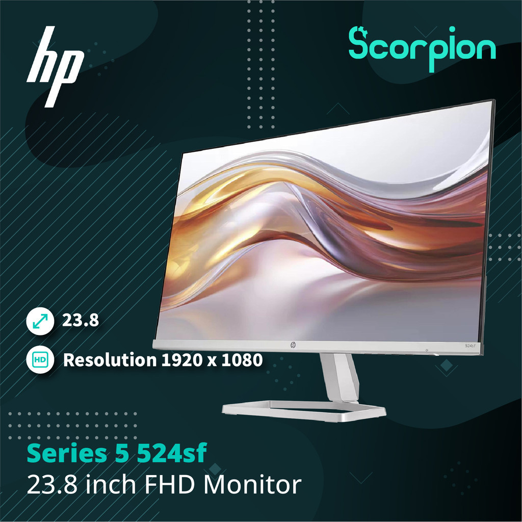 HP Series 5 524sf 23.8 inch FHD Monitor | Shopee Malaysia