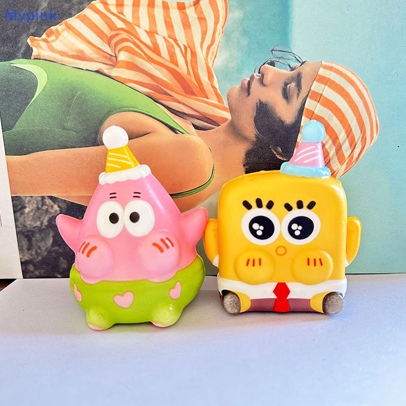 Mypink SpongeBob Patrick Star Stress Relief Squishy Anime Cartoon ...