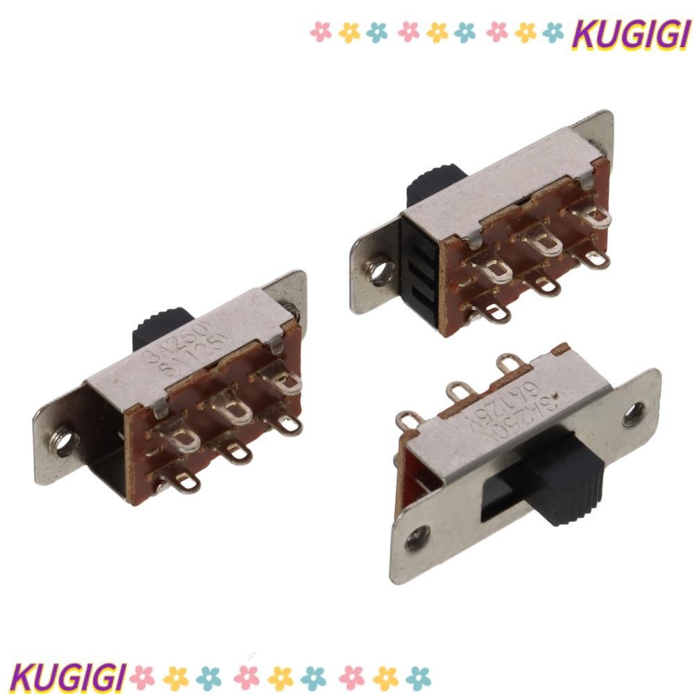 KUGIGI 5pcs Micro Mini Toggle Switch, 6A/125V 3A/250V AC 6 Pin 3 ...