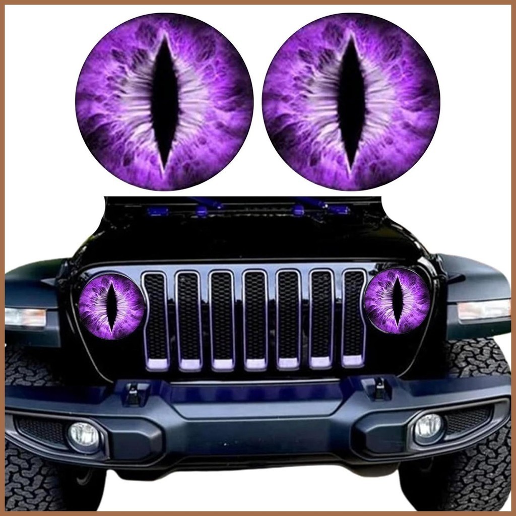 Eye Headlight Decalye Round Beastly Eyes Look Stickers Car Window ...