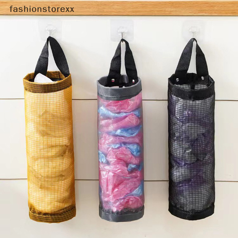 [fashion] No-Punch Grocery Bag Holder Wall Mount Plastic Bag Holder ...