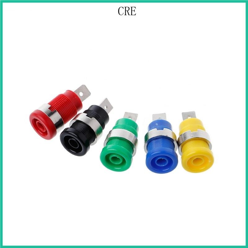 CRE 5 Pcs 4mm Banana Plugs Female Jack Socket Plug Wire Connector 5 ...