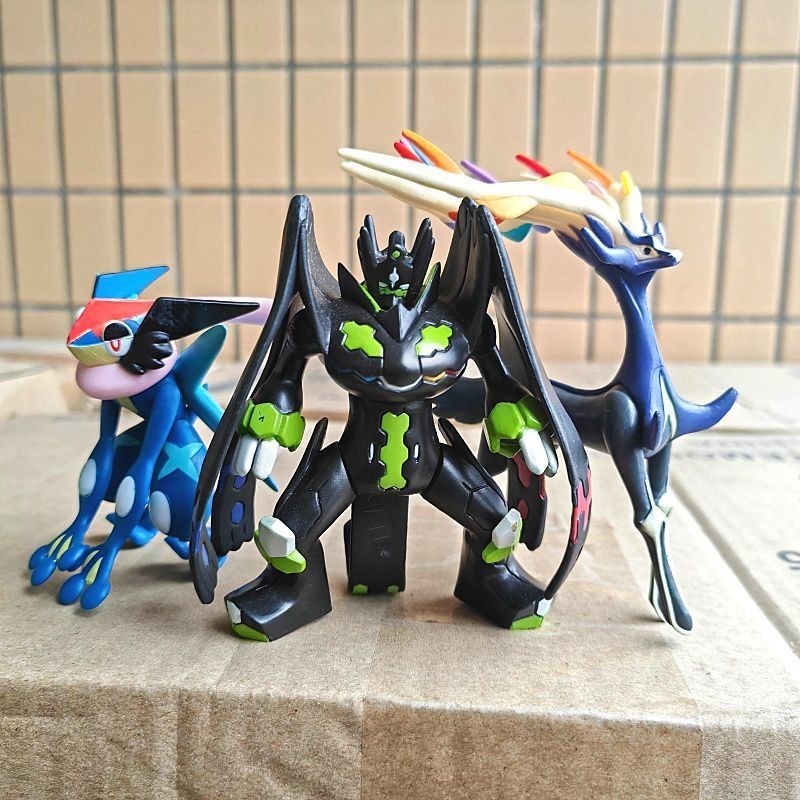Pokemon Figures Toys Cartoon Model Toys Zygarde Greninja Xerneas 6-8cm ...
