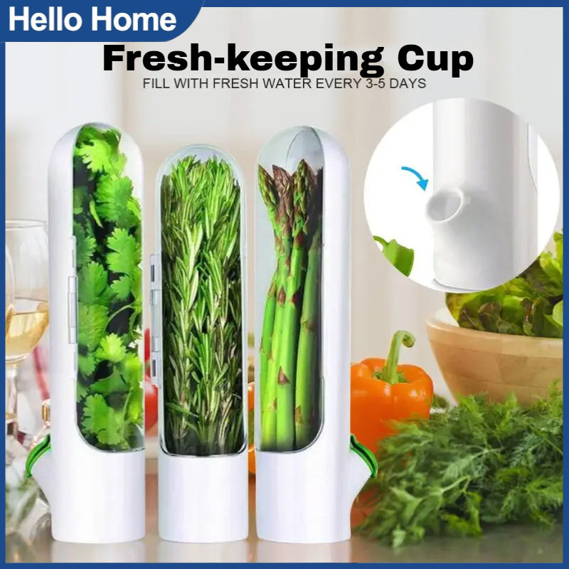 Fresh Herb Storage Container Vegetable Fresh-keeping Cup Herb Saver ...
