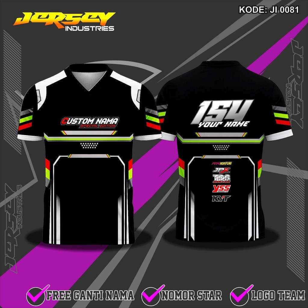 Custom Jersey racing Team racing Full Printing, Custom Free Design, Can ...