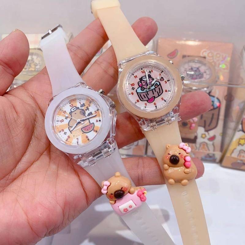 2024 Cute Capybara Cartoon candy color silicone strap unicorn pattern ...
