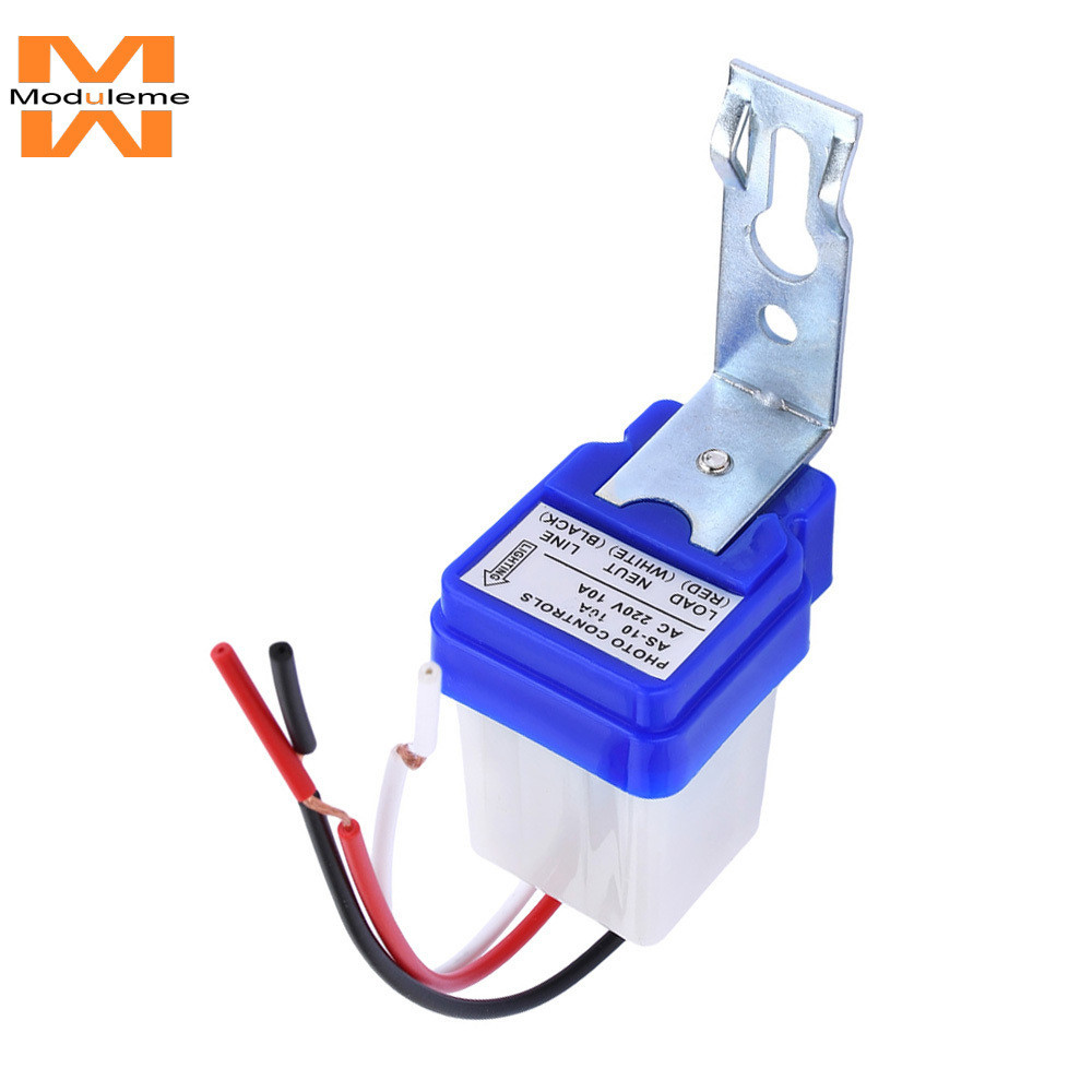 AS-10 DC12V/24V AC110V/220V 10A 50-60Hz Photosensitive Induction Light ...