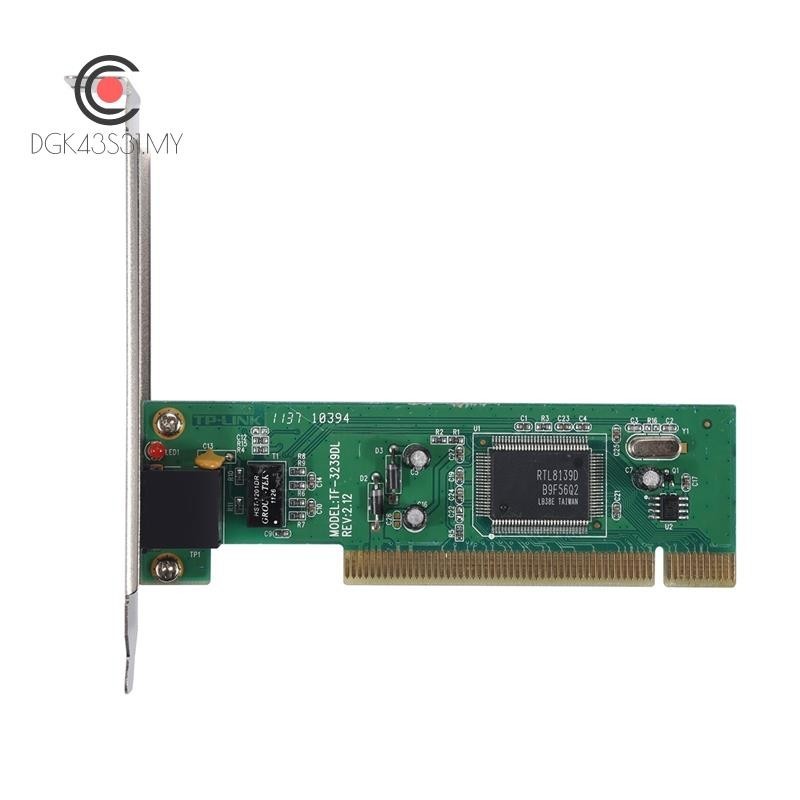 PCI Network Card RTL8139D Expansion Card 100Mbps RJ45 Ethernet Network ...