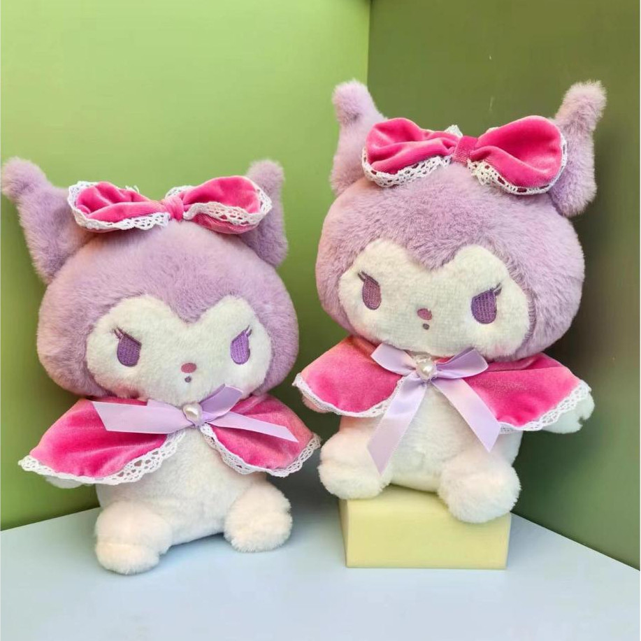 Cape kuromi plushie cute lying angel kuromi plush toy doll cinnamoroll ...