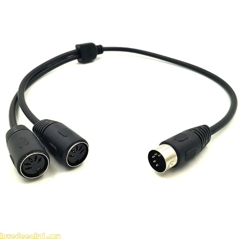 Love MIDI Sync Breakout Cable Male to Female DIN 5-Pin Splitter Y ...