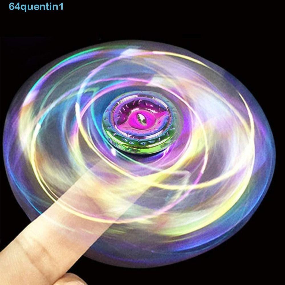 QUENTIN1 Hand Spinner, Dragon Wings Alloy Metal Rainbow Finger Spinner ...