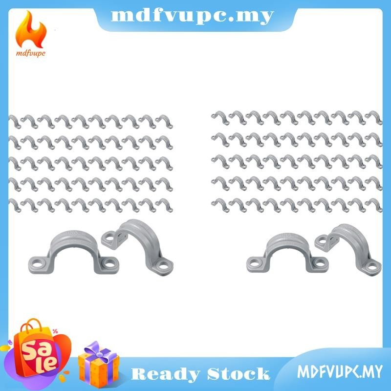 [mdfvupc] PVC Pipe with Double Hole Plastic Conduit with Pipe Clamp ...